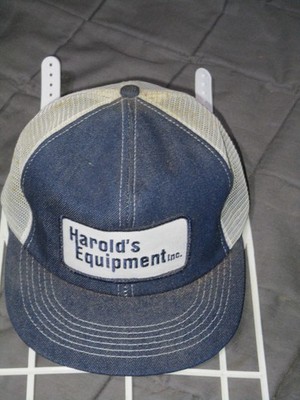 Vintage HAROLD'S EQUIPMENT Snapback Trucker Cap / Hat Made USA K ...