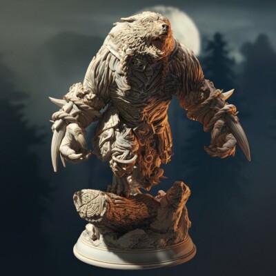 Hilda Bjornstain Werebear Barbarian Fighter Miniature | D&D DnD | eBay