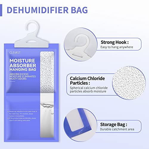Moisture Absorbers Packets 10 Pack Dehumidifier Bags For Closet Hanging ...