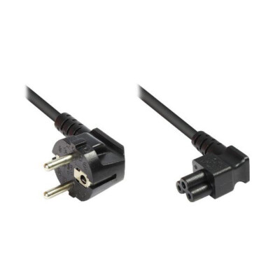 3m Strom Netzkabel Schuko Stecker an 3 pol Mickey Mouse Weiblich C5 ...