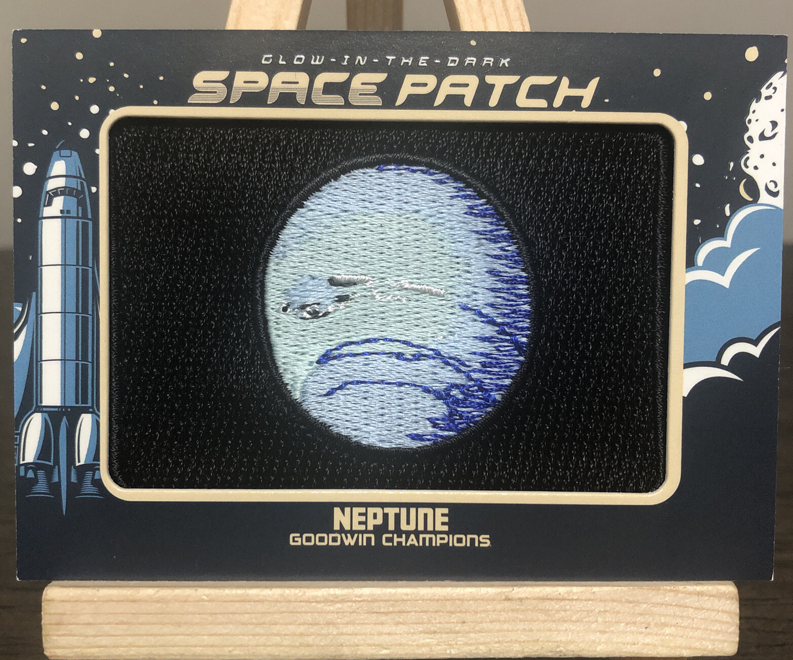 2023 Upper Deck Goodwin Champions Glow in the Dark Space Patch Neptune ...