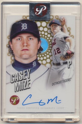 CASEY MIZE 2022 TOPPS PRISTINE GOLD REFRACTOR AUTOGRAPH AUTO CARD /50 # ...