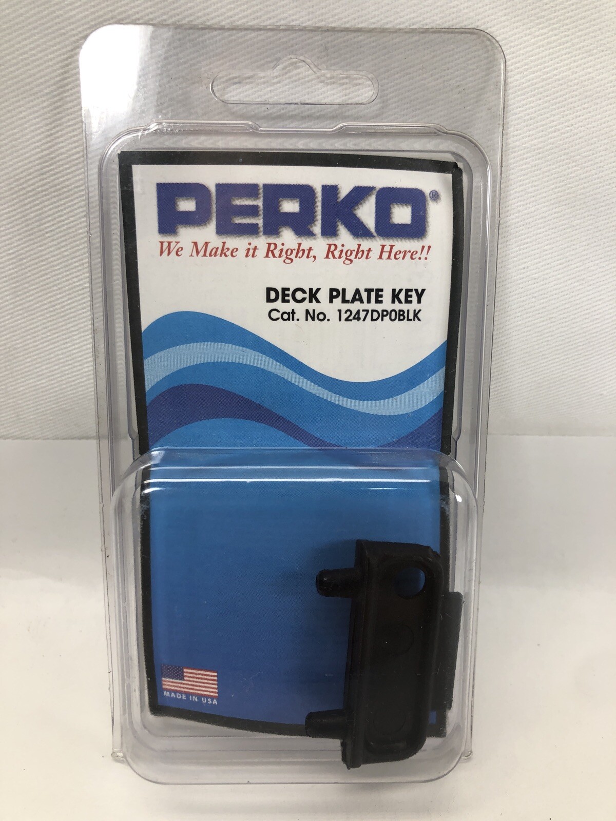 Perko 1-1/4" - 1-1/2" Compact Size Deck Plate Key Polymer Black ...
