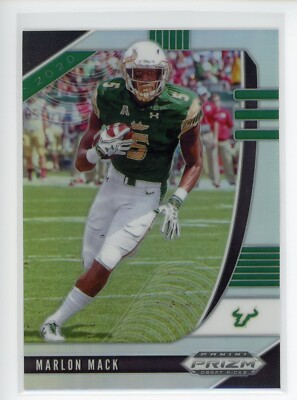 2020 Panini Prizm Draft Picks Prizms Silver #68 Marlon Mack Colts USF ...