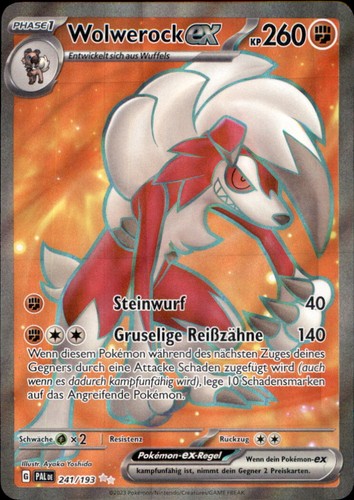 Pokemon 241/193 - Wolwerock EX - Ultra Rare - PAL Karmesin & Purpur | eBay