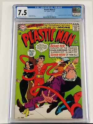 PLASTIC MAN #1 1966 CGC 7.5 OW/W PAGES | eBay