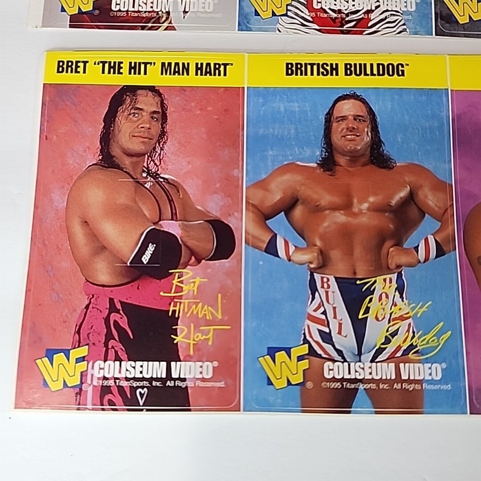 Vtg WWF Coliseum Video 7.5"x3.25" Bret Razor Undertaker Switch Cover ...
