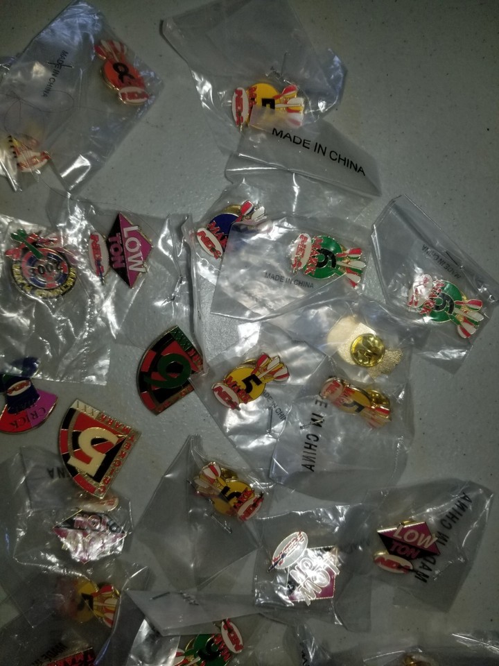 Lot of Vintage Label Hat Tie Tack Pin Pinbacks | eBay