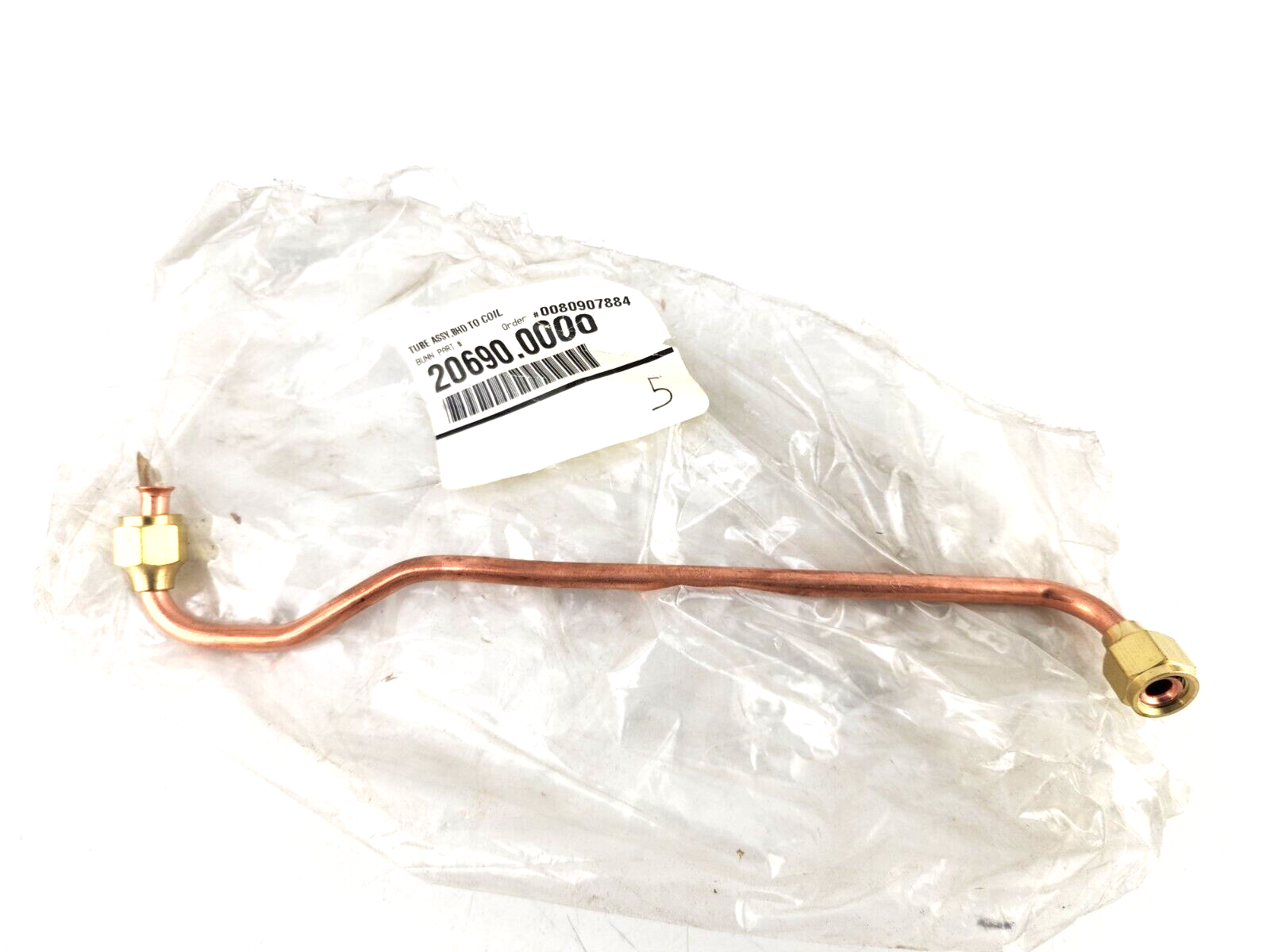 Bunn 20690.0000 Tube Assembly with Fittings Copper Bulkhead to Coil ...