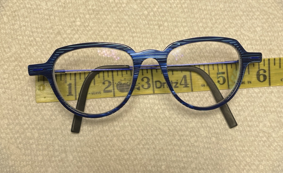 Theo for Anne et Valentin, Theo Pyra frame 009 eye glass frames, blue ...