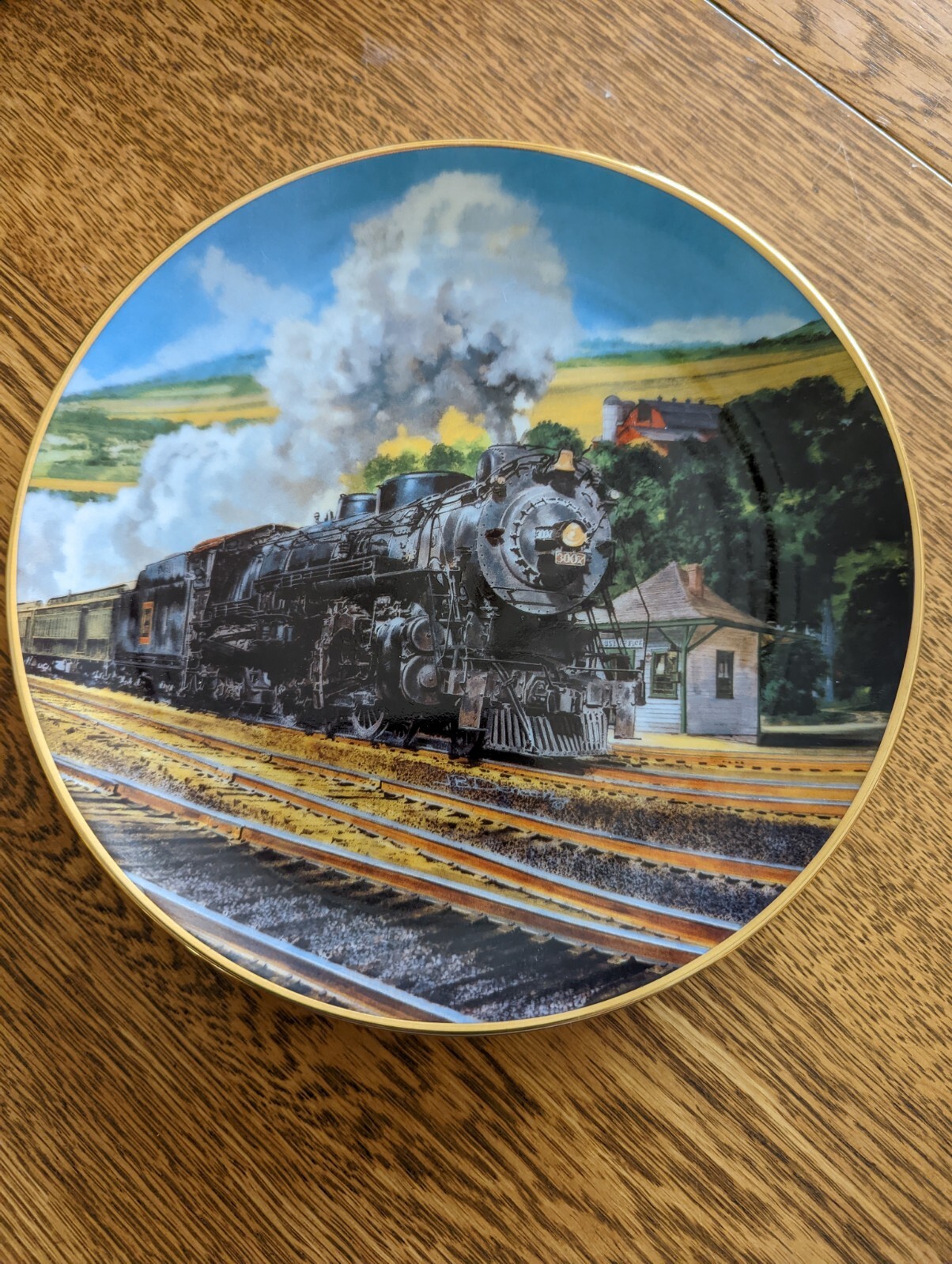 Danbury Mint "The Black Hawk Limited" train collector plate from 1991 ...