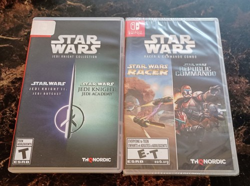 Nintendo Switch Star Wars Lot 2 - Jedi Knight Collection+Sealed Racer ...