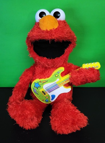 Elmo Rock And Rhyme Guitar Sesame Street Talking And Singing 14" Plush ...