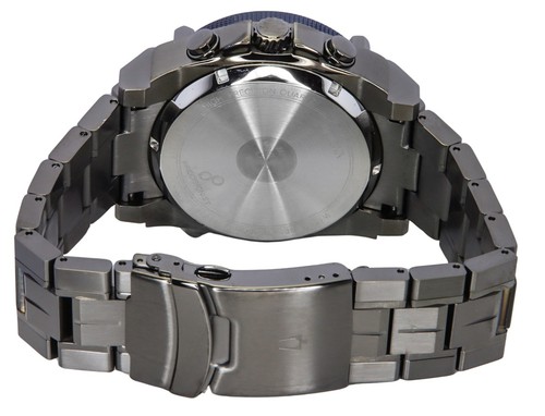 Bulova Precisionist 46.5mm Gray/Blue Stainless Steel Case with Gray ...