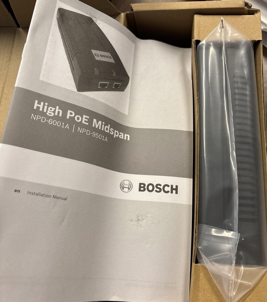 Bosch NPD-9501A Single-Port High PoE Midspan w/ AC Input | eBay