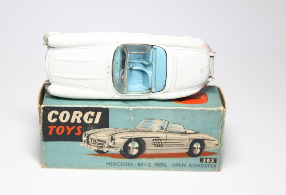Corgi 303 Mercerdes Benz 300SL Open Roadster In Original Box - Excelent ...