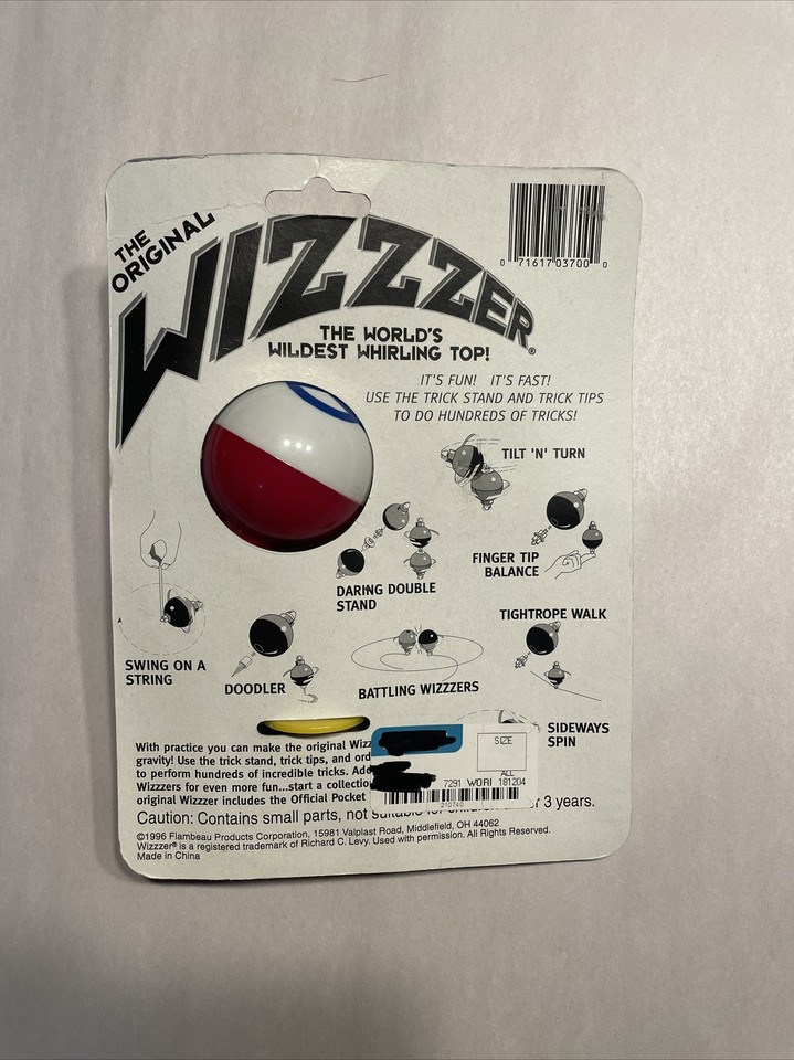 Vtg 90s The Original Duncan Wizzer Spinning Whirling Top 1996 Toy Trick ...