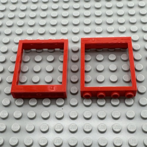 LEGO Door Frame - Red - 1 x 4 x 4 Lift - QTY x2 | eBay