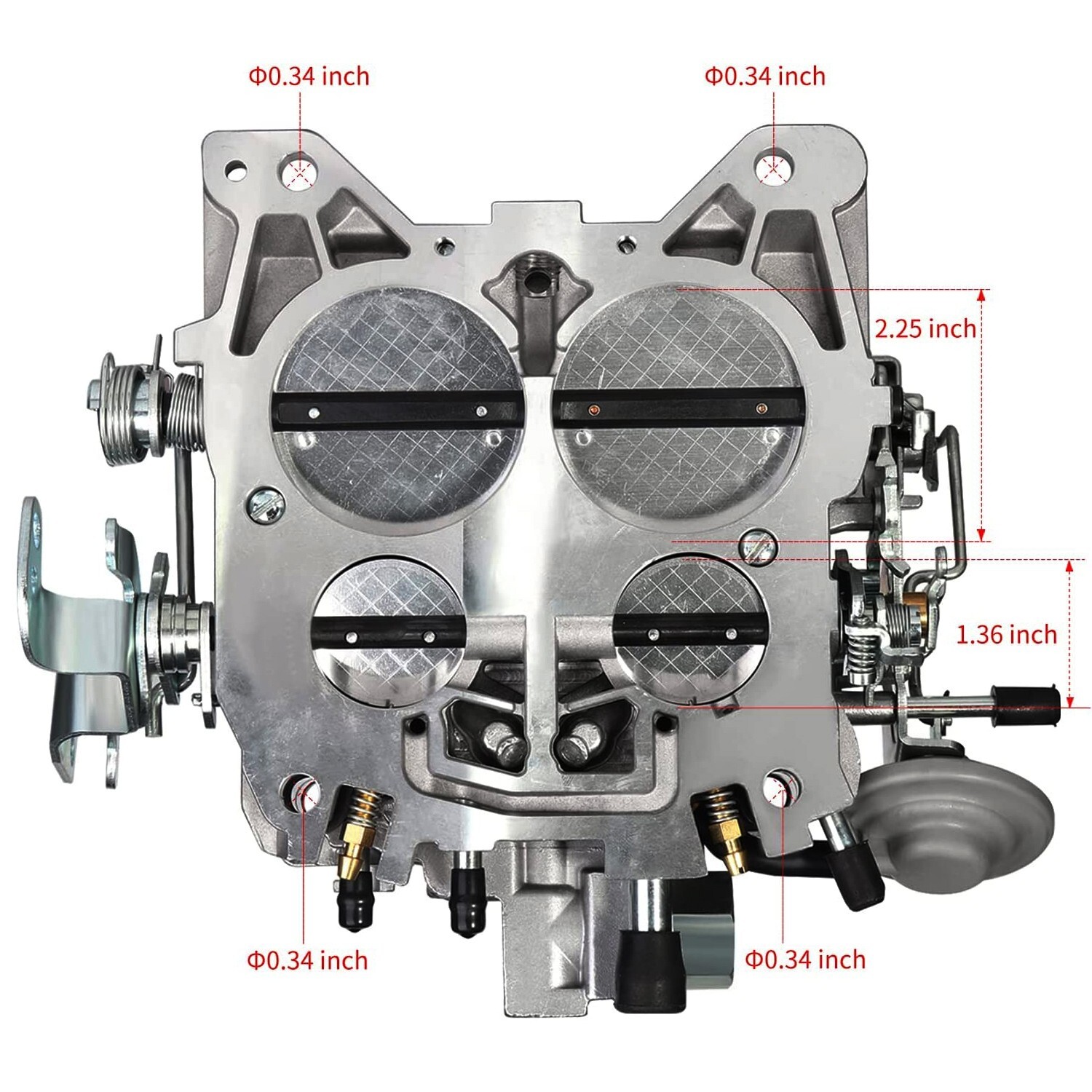Rochester Quadrajet 4MV 4 bbl Carb Mechanical Choke 1966-73 Chevy/GMC ...
