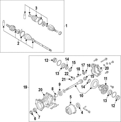 39600-1HC1C Nissan Shaft assy-rear drive 396001HC1C, New Genuine OEM ...