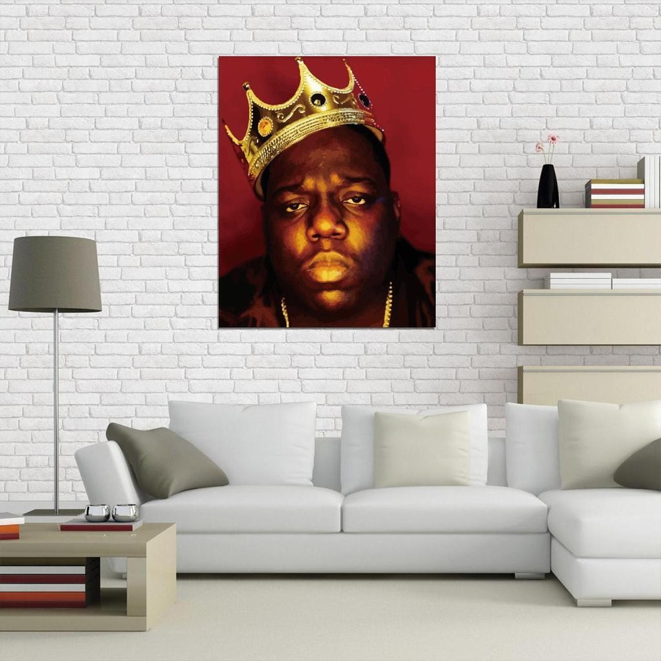 V8944 Biggie Smalls Notorious BIG PREMIUM Crown Rap King Decor WALL ...