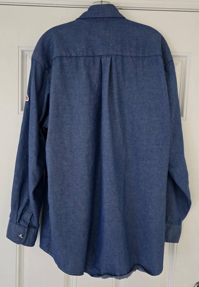 Bulwark Protective Apparel Men's L-RG FR Button Up Work Shirt C & C ...