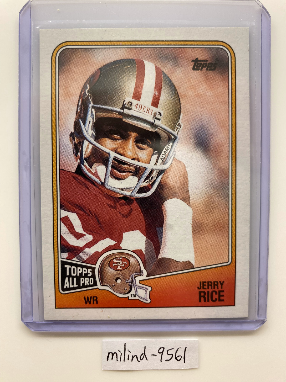 1988 Topps - Jerry Rice #43 NFL San Francisco 49ers HOF "World" | eBay