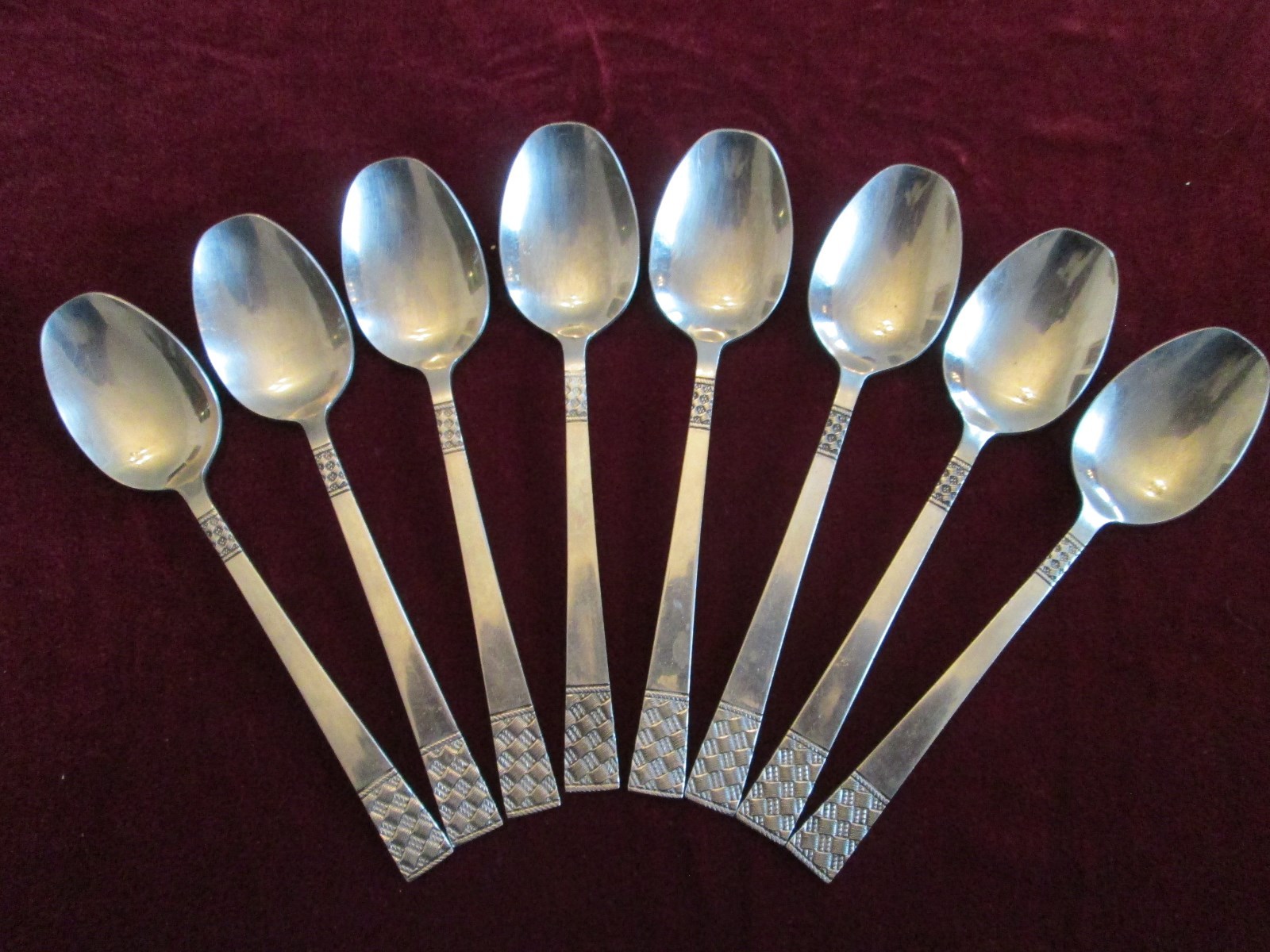 SET of 8 SOUP SPOONS! Vintage TOWLE SUPREME CUTLERY stainless: TWS127 ...