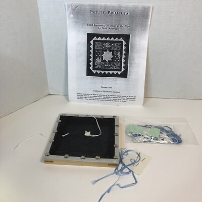 Solid Geometry 2: Blues in the Night Needlepoint Kit Nina Soltwedel 6 ...