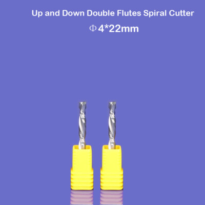 AAA Series Up & Down Cutter 4*22mm double Flute cnc router bits Wood ...