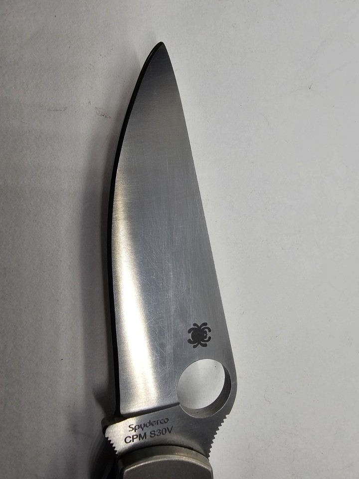 Spyderco Titanium Military Knife C36TIP RARE TiMil Discontinued | eBay