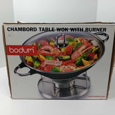 Bodum Chambord Cast Iron Wok 11.5” By 11.5” New Open Box | eBay