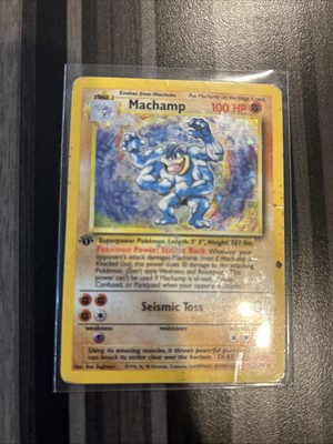 Pokémon TCG Machamp Base Set 8/102 Holo Unlimited Holo Rare | eBay