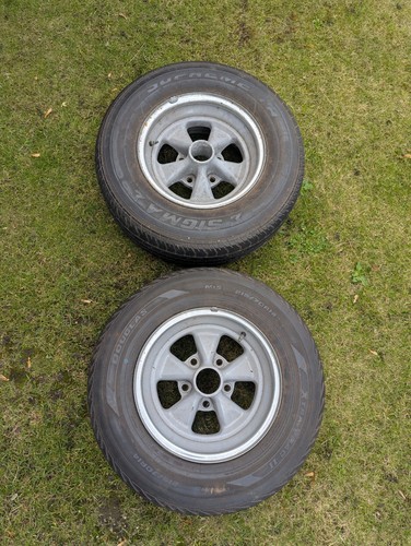 2x Pyramid Inc. 15x8 Unilug 5x 4.5 4.75 American Muscle Car Wheels ...