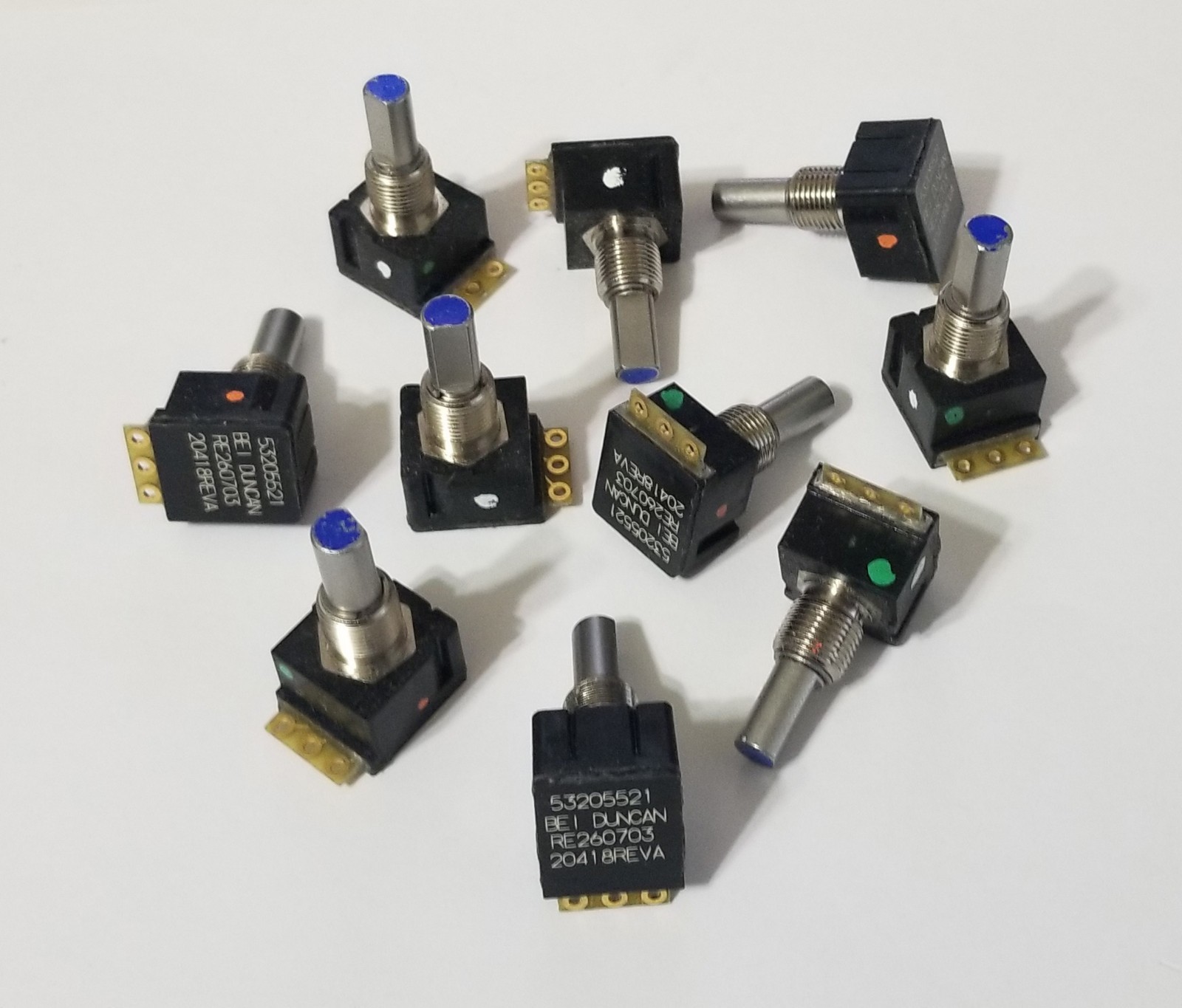 10pc Panel Potentiometer 5KOhm Conductive Plastic Sealed IP66/67 BEI ...