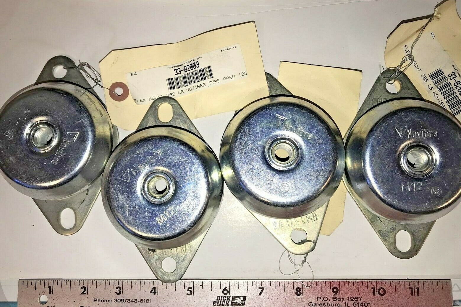 NOVIBRA M12 / NORTHERN LIGHTS FLEX MOUNT 396 LB SET OF 4 | eBay