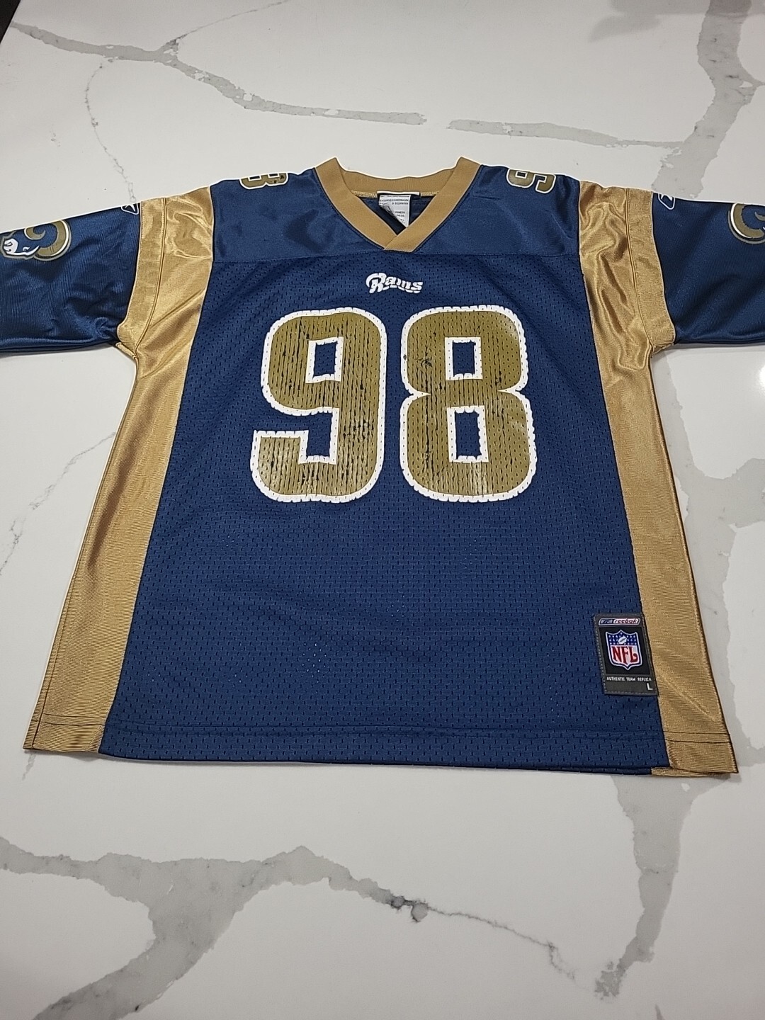 Vintage 90s St Louis Rams Reebok #98 Wistrom Youth Jersey Size Large | eBay
