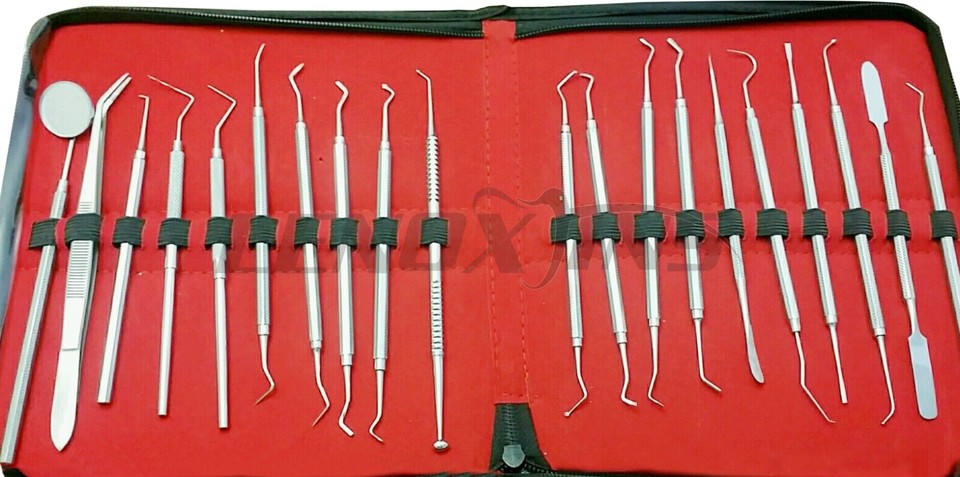 Dental Exam-Restorative & Filling Instruments, Dental Student Kit, CE ...