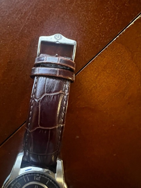 Bulova Precisionist C877648 Men's Wristwatch Leather Band Brown for ...