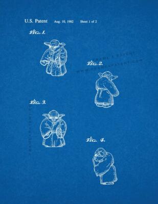 Star Wars Yoda Patent Print Blueprint | eBay