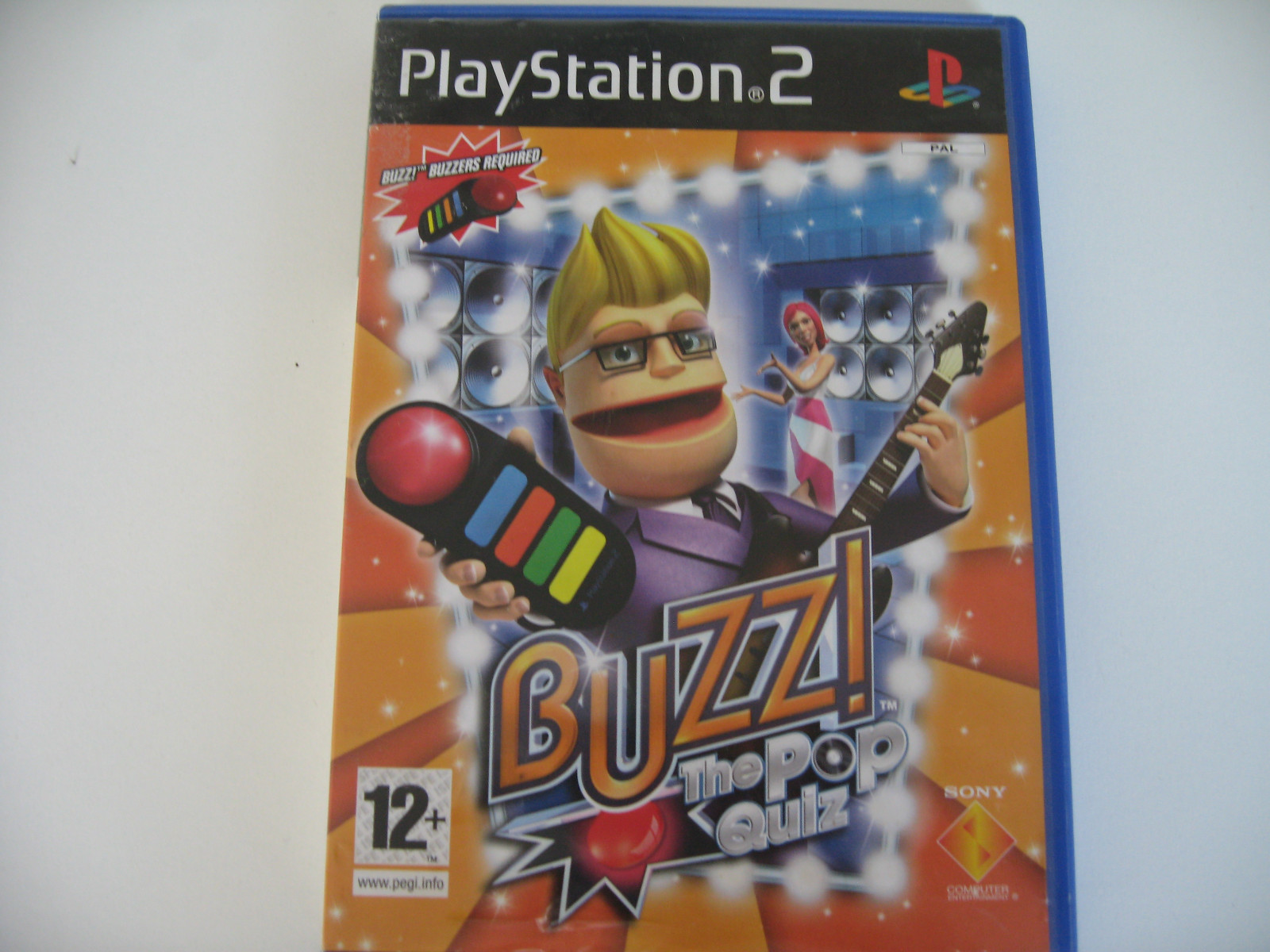 PS2 - BUZZ Buzzers Game Series: Sports Mega Hollywood Pop Robojam ...