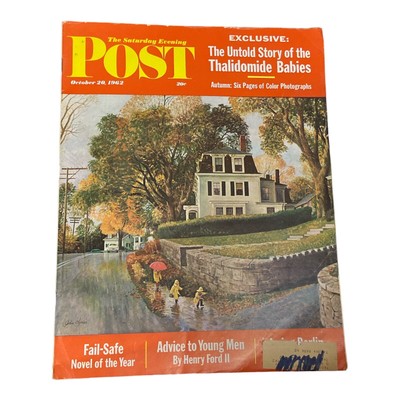 VTG The Saturday Evening Post October 20 1962 Thalidomide Babies Untold ...
