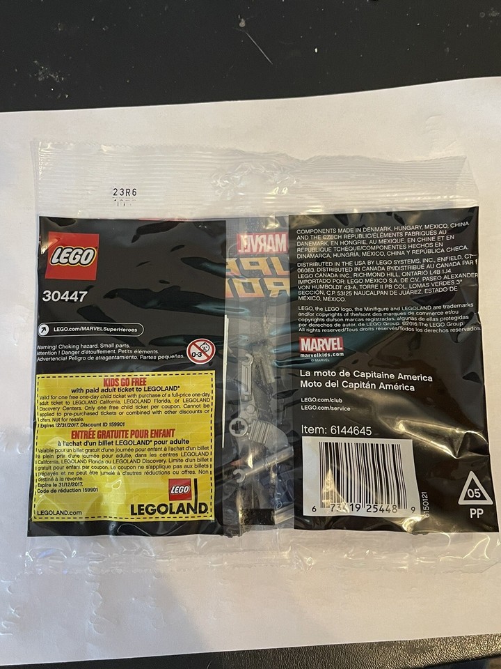 LEGO Marvel Super Heroes: Captain America's Motorcycle (30447) New ...