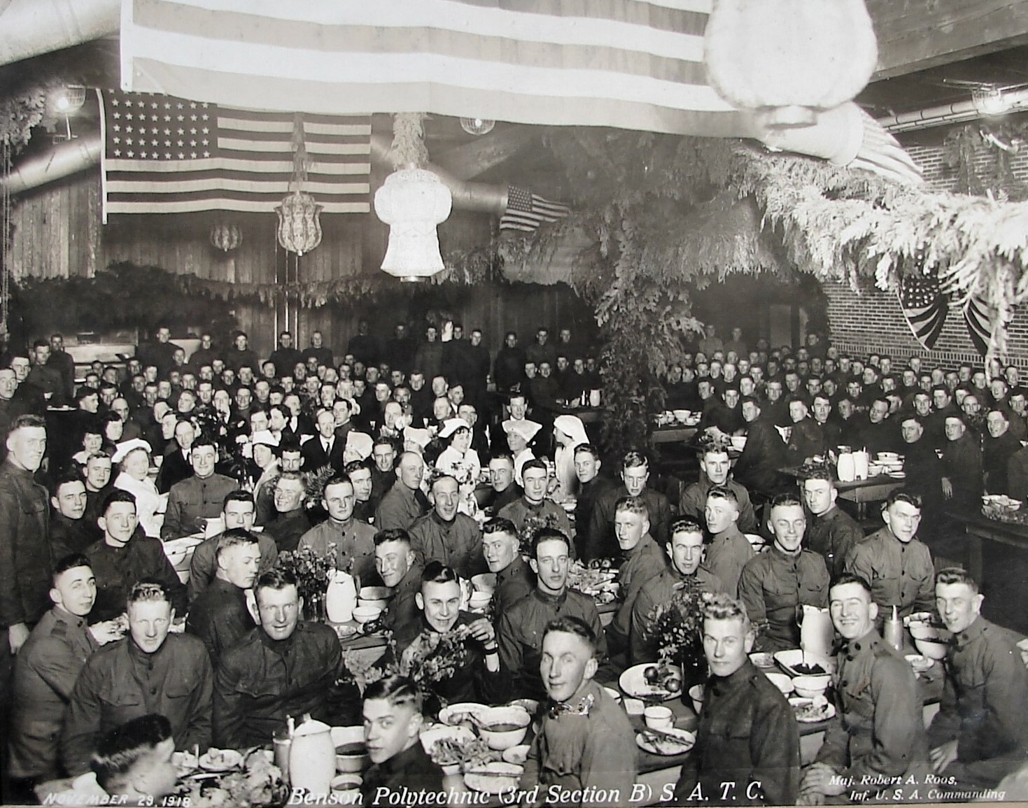 Benson Polytechnic WWI Student Army Training Corps Portland OR 1918 ...