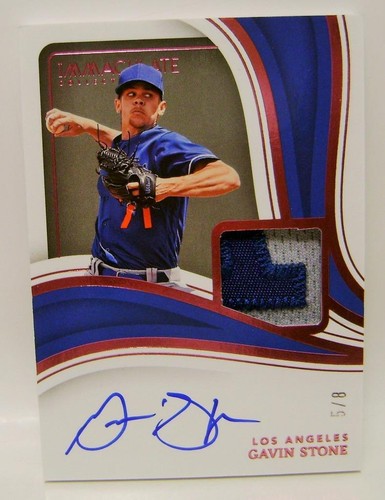 GAVIN STONE #5 /8 AUTO RELIC RPA IMMACULATE COLLECTION PANINI 2023 | eBay