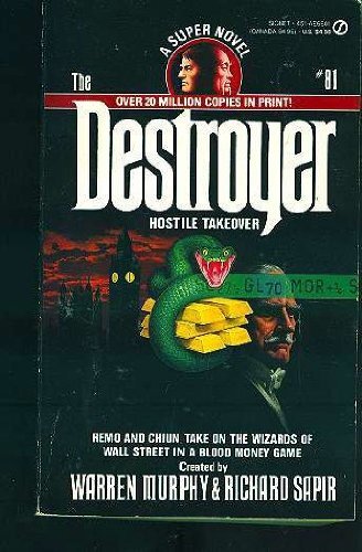 HOSTILE TAKEOVER (DESTROYER #81) By Warren Murphy & Richard Sapir Mint ...
