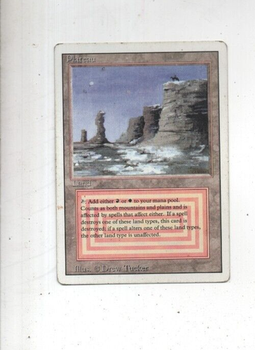 MAGIC the GATHERING - PLATEAU revised playing card - Dual land card ...