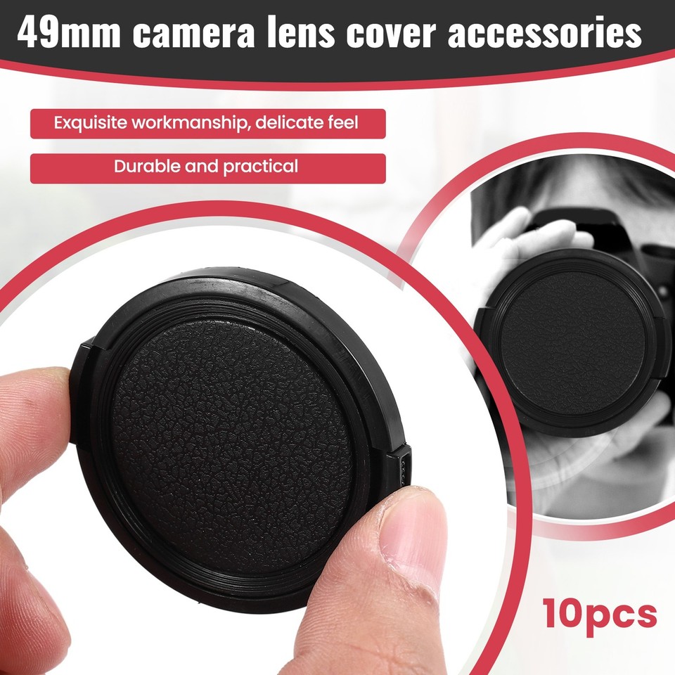 Univeral 10pcs 49mm Center Pinch Front Lens For DSLR Camera L7Q29591 ...