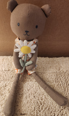 Hearth And Hand Magnolia Bear With Flower Plush Doll Target Toy Summer ...