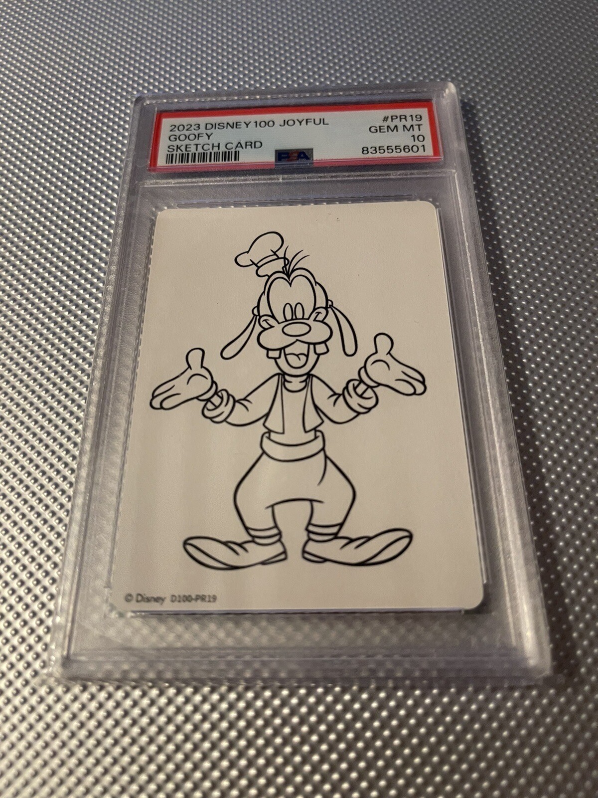 2023 Disney 100 Joyful Goofy #PR19 Sketch Card Insert " 1/1" PSA 10 Pop ...